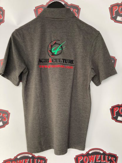 Grassmen Adults Polo Shirt ‘Agri is our Culture’ Grey – CC Powell Ltd