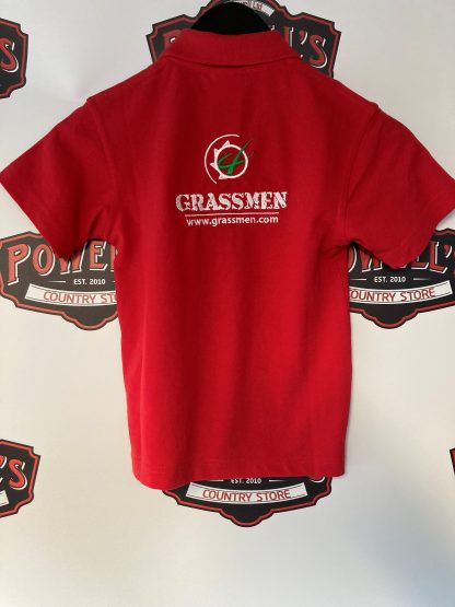 Grassmen Kids Polo Shirt Red – CC Powell Ltd
