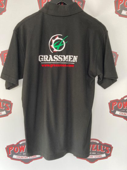 Grassmen Adults Polo Shirt Black – CC Powell Ltd
