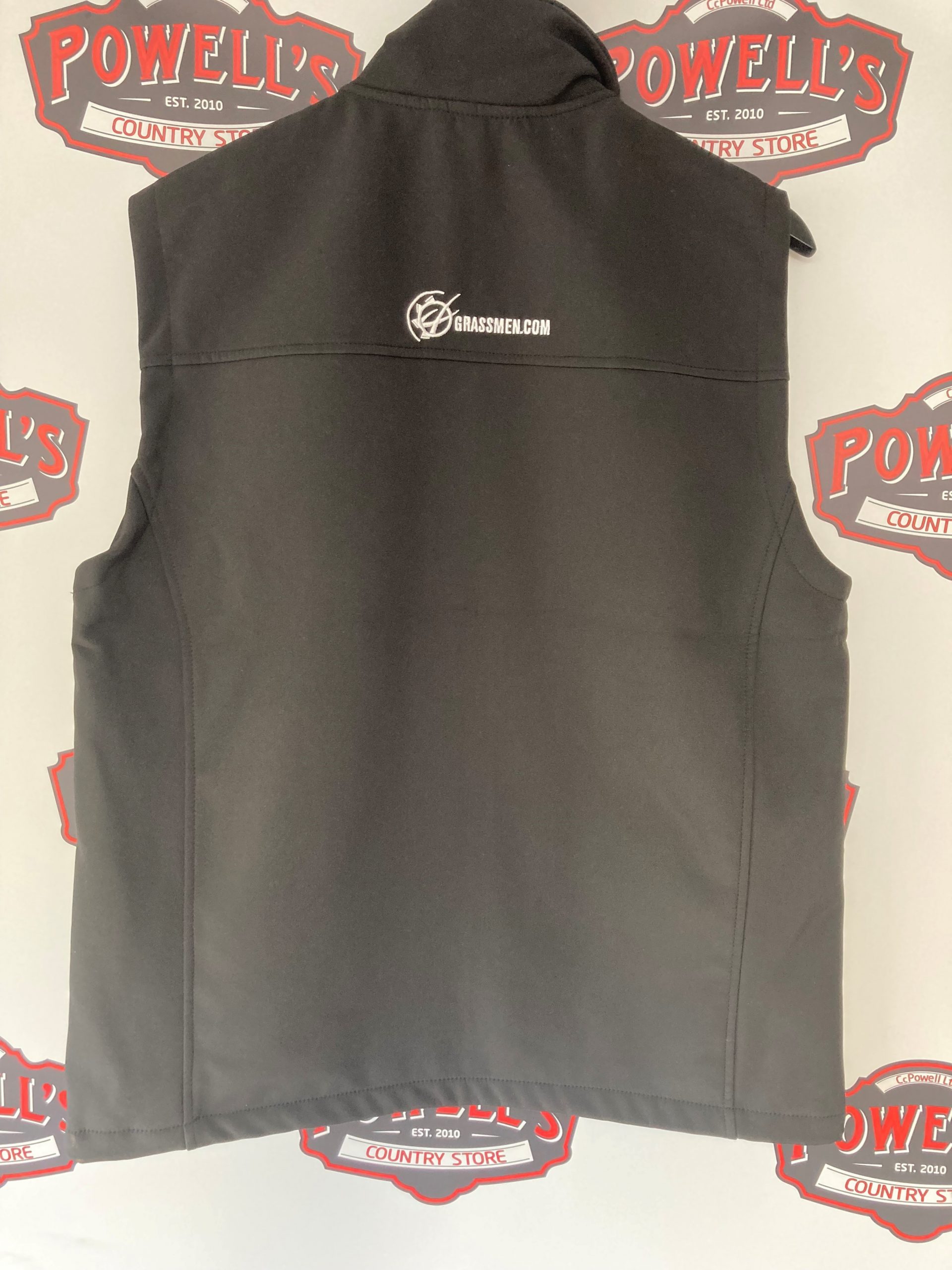 Grassmen Adults Softshell Gilet Black – CC Powell Ltd